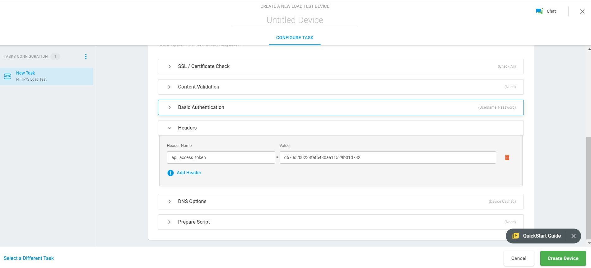 Pruebas de carga de API web que requieren autenticación - LoadView