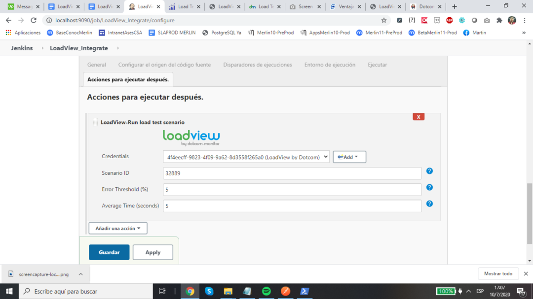 Pruebas de automatización con LoadView - LoadView