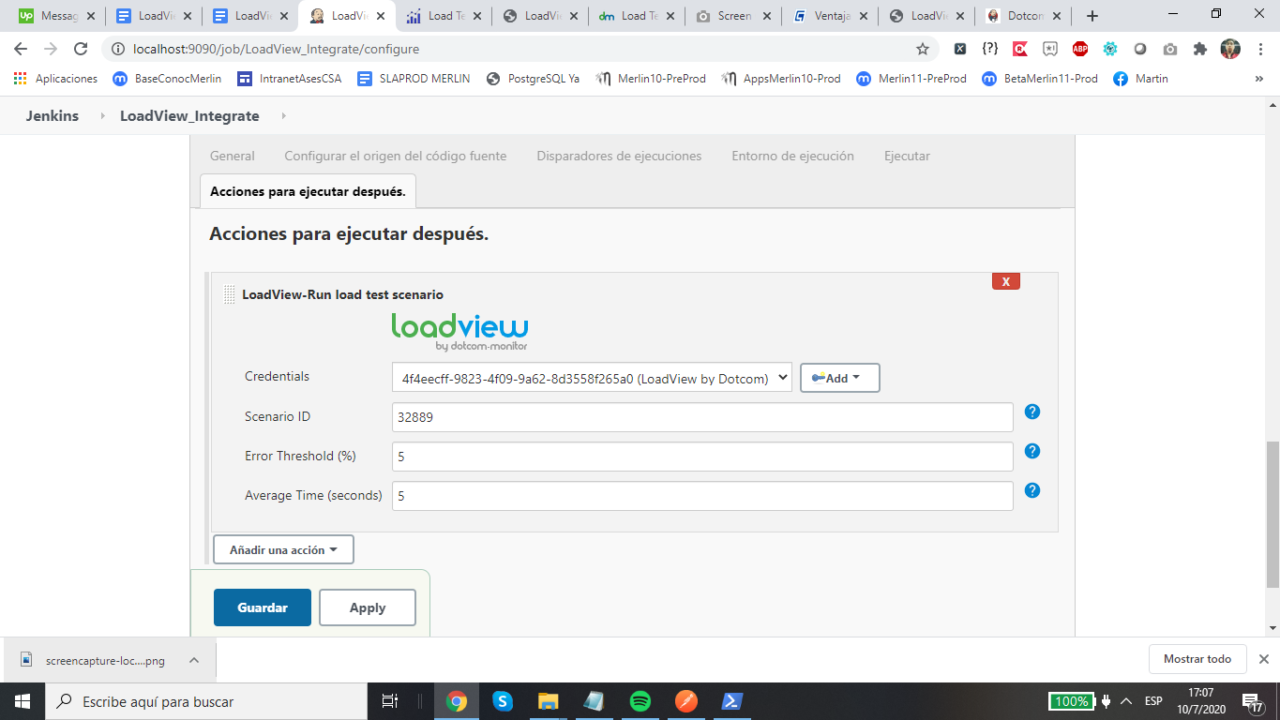 Pruebas de automatización con LoadView - LoadView