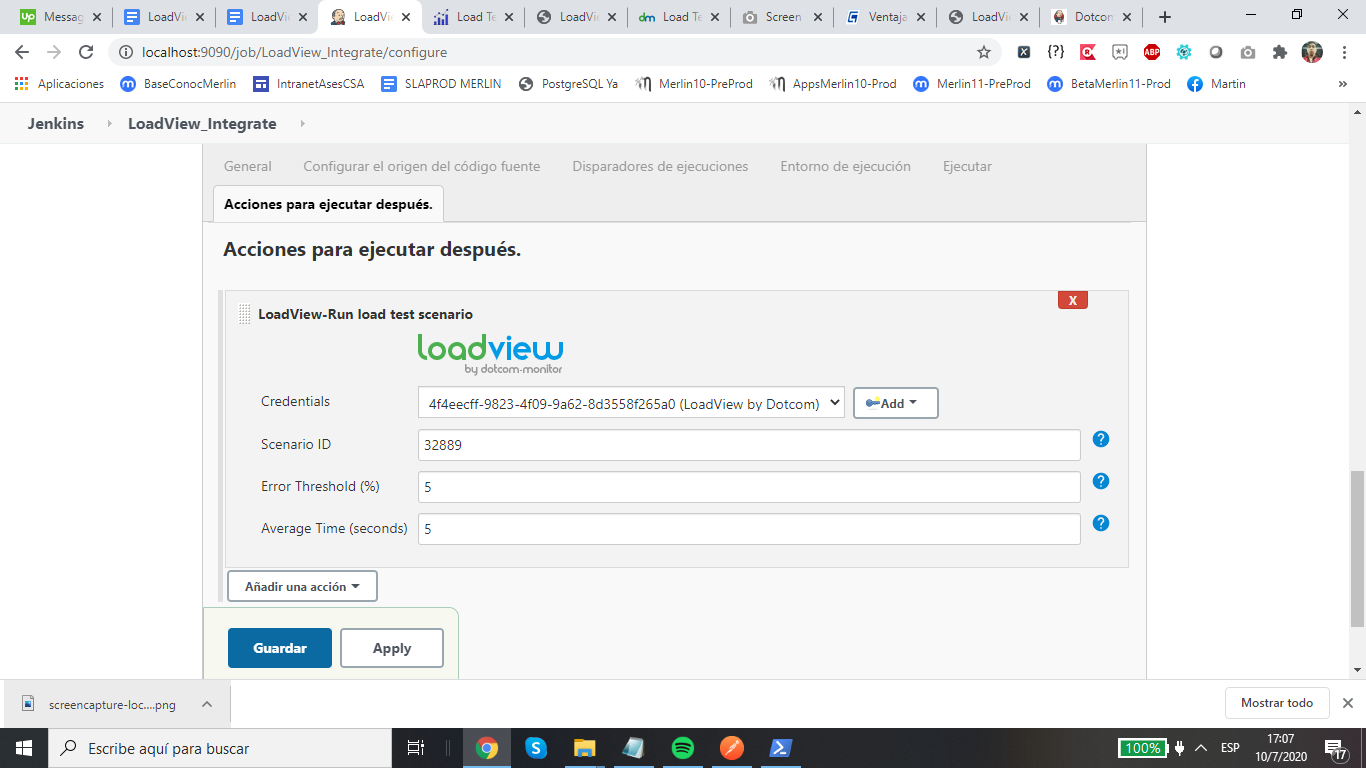 Pruebas de automatización con LoadView - LoadView