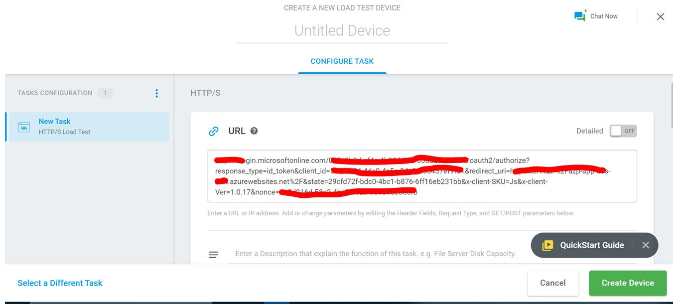 Pruebas de carga de API web que requieren autenticación - LoadView